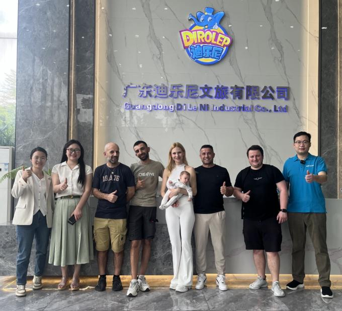 latest company news about Welcoming Our French Clients: A Visit to Our Indoor Playground Factory 1