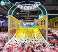 China Commercial Indoor Children'S Amusement Park CAD Drawing 400Sqm With Climbing Wall for sale