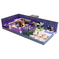 China Purple Themed Indoor Playground Equipment Customizable With Space Smart Design for sale