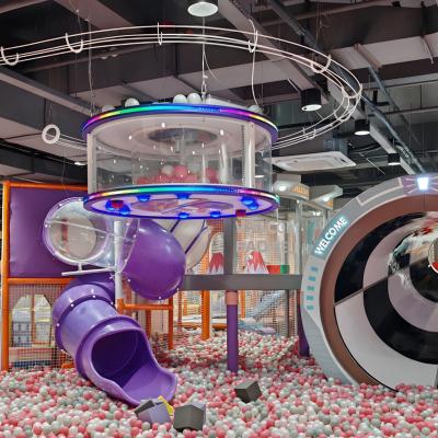 China Supermarket Commercial Soft Play Equipment With Horn Slide And Adventure Zone for sale