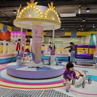 China Supermarket Commercial Soft Play Equipment With Horn Slide And Adventure Zone for sale