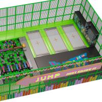 China Fun Exciting Indoor Trampoline Park Customizable Indoor Jump Park With Obstacle Course for sale
