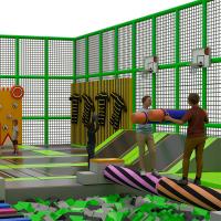 China Fun Exciting Indoor Trampoline Park Customizable Indoor Jump Park With Obstacle Course for sale
