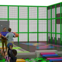 China Fun Exciting Indoor Trampoline Park Customizable Indoor Jump Park With Obstacle Course for sale