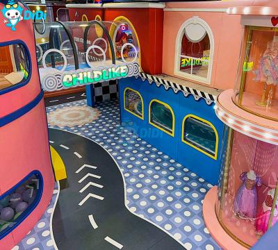 China Macaron Themed Indoor Playground For Children Physical Exercise Sensory Education for sale