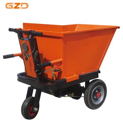 China Electric Flatbed Trolley 500kg Capacity 48V Heavy Duty Powered Cart for Material Handling for sale