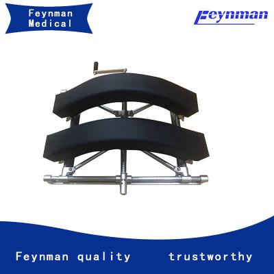 China FP-016-A Curved Spine Frame Stainless Steel Radiolucent Positioning System 600mm Length 190-260mm Arc Height for sale