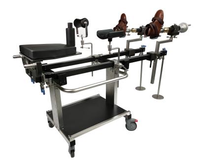 China Carbon Fiber Orthopedic Traction Frame FP-050 with 1450mm×500mm×500mm Dimensions and 360° Rotation for Lower Limb Surgery for sale