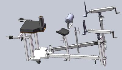 China Stainless Steel Orthopedic Traction Frame with 30cm Stroke and 1550mm Pole Length for Surgical Tables for sale