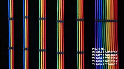China Wholesale 24pin RGB Rainbow GPU power cable Power Line power supply cable 6-piece suit 300mm for sale