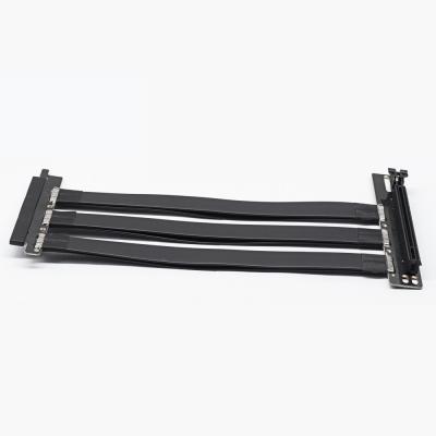 China PCIE 4.0 PCIE Cable 16X Extender Riser Card PCI-E 3.0 Extension Cable 90 Degree Run RTX 3090 3080 3070 3060TI 5700 Graphic Card for sale