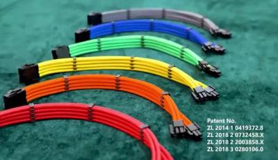 China Sleeved Cables PSU Extension Kit 18AWG 30cm ATX 24P,CPU4+4P,PCI-E 6+2P,PCI-E 6P For ATX Power Supply Cable for sale