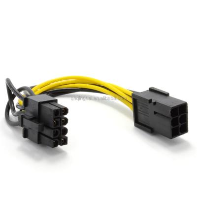 China ATX 6Pin to 8 pin cable modular cord Male to female for sale