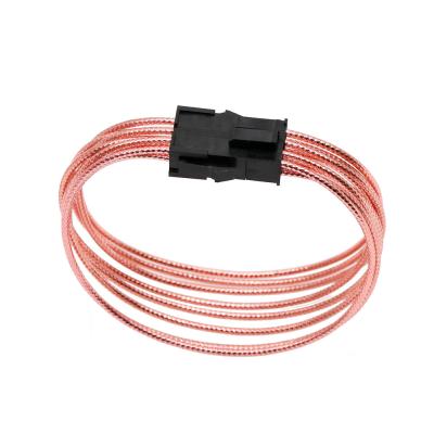China Single Bright braided cable  8 Pin to 8 (4+4 ) Pin EPS/CPU Power Supply Extension Cable 30CM for sale