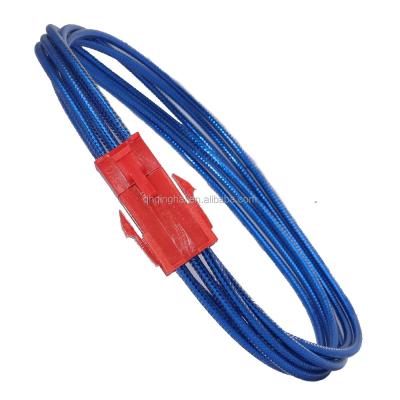 China Single Sleeved 8 (4+4) Pin CPU Computer Usb Electric Wire  Phone Charger  Electric Extension Copper Steel Mobile Charger for sale