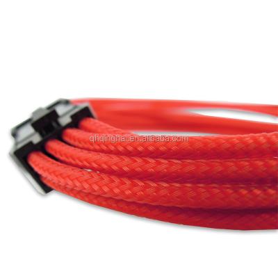 China Sleeved Male to Female 8 Pin PCIE Extention Cable for sale
