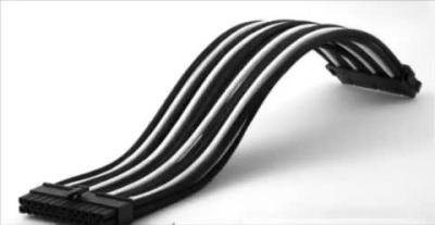 China ATX PC Power Cable Manufacturers 24PIN Male to 24PIN Female Computer Sleeved Cable Extension Connector Kable for sale