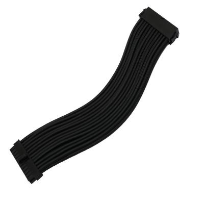 China 24Pin ATX Male to Female Motherboard Power Extension Cable Red 18AWG for sale