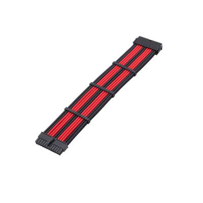 China Wholesale18AWG cable sleeving braided Psu male to female extension cable black&red for sale