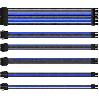 China Extension Socket Cable Reel 1*24pin ATX 1*8pin PCI-E 1*8pin To 6+2 To 6+2 1*6pin PCI-E To 2 * Large 4P Puncture To Small 4P for sale