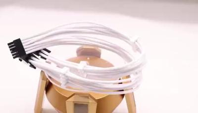 China High Quality Computer Card RTX Graphics 3.0 Series 12p to double 8p 18AWG White Extension Cords  Graphics Card Stripped for sale