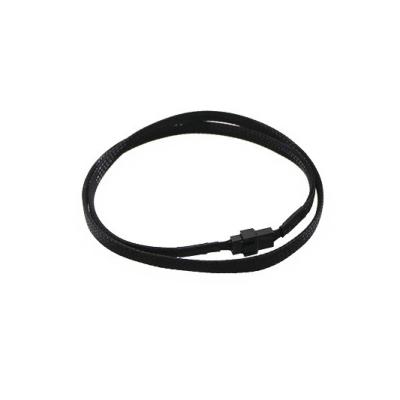 China PWM Fan Cable Splitter 4 Pin Adapter Cable Black Sleeved Braided Fan Power Extension Cable 4pin Female Male to 1*4pin 90cm PVC for sale