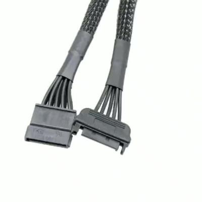 China 15Pin  Cable Male 1 to 3 ST 15Pin Female Power Supply Cable  20cm for sale
