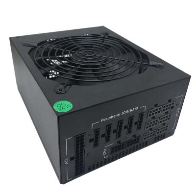 China Portable Power Supply 1600w 1800w Fully modular GPU supports 6 GPU110v 90 Plus Gold Support for sale