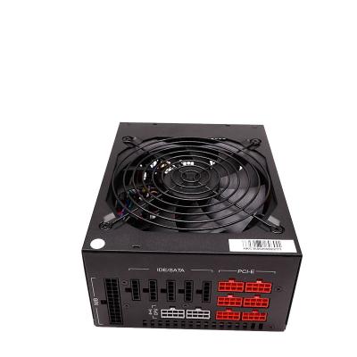 China Wholesale Gray 1600w Full Modular PSU 80 plus Gold 6 gpu PC Power Supply Switching PSU for sale