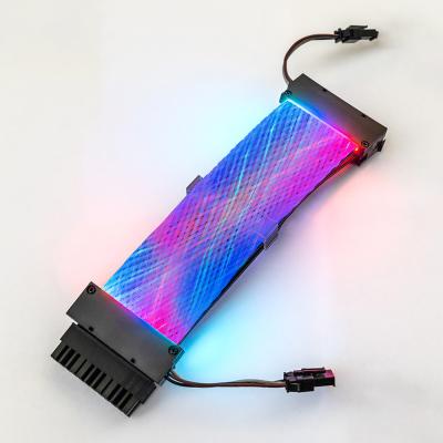 China Double Headed  PC RGB Cable 200mm 24 PIN 200mm Length With PVC Insulation Material for sale
