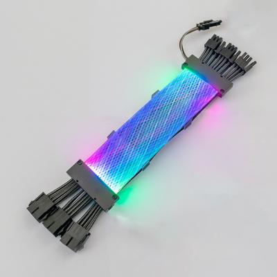 China Double Headed Light Emitting Board PC RGB Cable 12 Pin Turn Three 8 Pin Sync 5V 3 PIN for sale