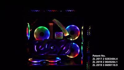 China Gaming PC Accessory LED RGB Lighting 24pin ATX 8pin CPU Cable Male Flash PC Sync Cord Cable for sale