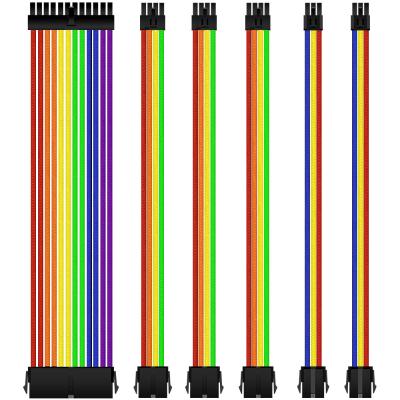 China Insulation Sleeving Wiring Power USB Extension Cable PET Braided  18AWG ATX 1*24 for sale