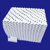 China Perforated Glazed 250y Ceramic Cooling Tower Packing Material With Holes Surface for sale