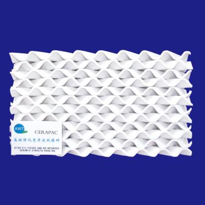 China Structured Packing Ceramic Tower Packing Types High Silicon SiO2 for sale