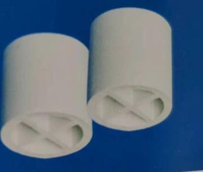 China Cross Partition Ring Ceramic Random Packing Material 150MM for sale