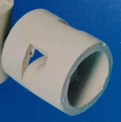 China 50x50x5mm Ceramic Pall Ring Packing Heat Resistant for sale