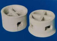 China Chemical Industry Ceramic Random Packing 76x46x9mm Cascade Rings for sale