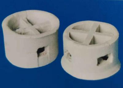China Chemical Industry Ceramic Random Packing 76x46x9mm Cascade Rings for sale