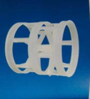 China PE Plastic Random Packings 76MM Plastic Pall Rings For Packed Column Scrubbers for sale
