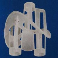 China 76MM CPVC Plastic Random Packings Helix Ring High Flooding Point for sale