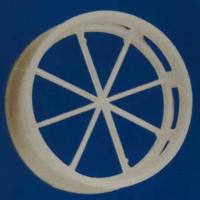 China PVDF Distillation Column Packing 38MM HQM Flat Ring Random Tower Packing for sale