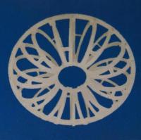 China PVDF 73MM Plastic Random Packings Teller Rosette Ring Acid Resistant for sale