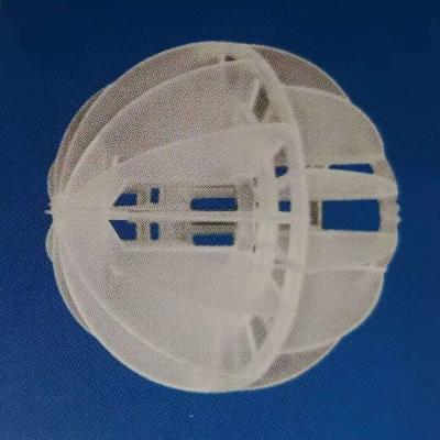 China Polyhedral Ball Polypropylene Plastic Random Packings Types 50x1.5mm for sale