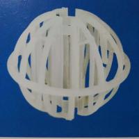 China Acid Resistant Polypropylene Plastic Cage Ball 50MM Random Packing Types for sale