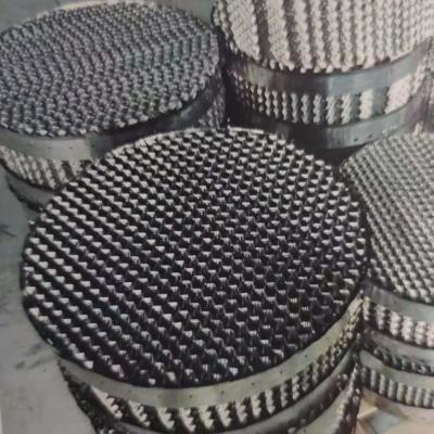 China 500X Metal Structured Packing Corrugated Metal Wire Gauze column for sale