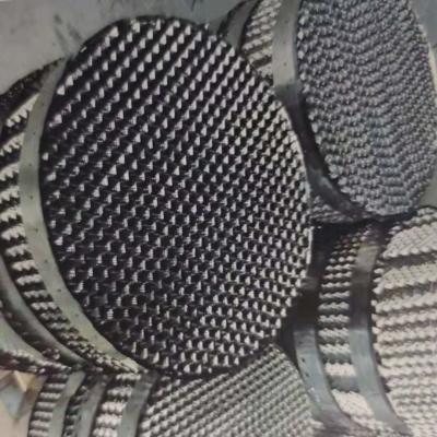 China 450X 650Y Metal Structured Packing Corrugated Plate Gauze Metal Tower Packing for sale
