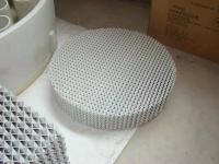 China Perforated Ceramic Material Structured Packing Types For Formic Acid Absorption Column for sale