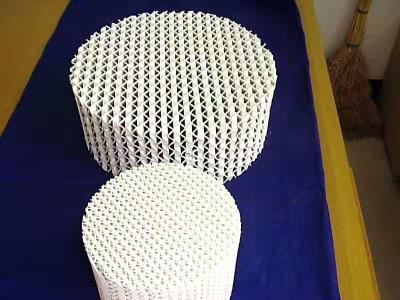 China Corrosion Resistant Ceramic Structured Absorption Tower Packing distillation packing for sale