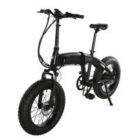 China 48V Fat Tire Electric Mountain Bike Full Suspension 20 Inch 10000mAh for sale